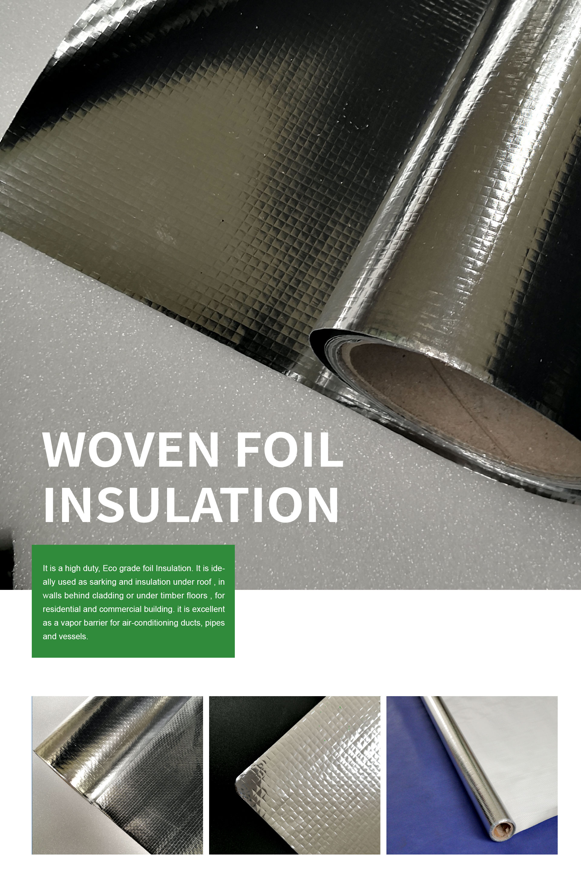 WOVEN FOIL INSULATION - 苏州艾希新材料有限公司